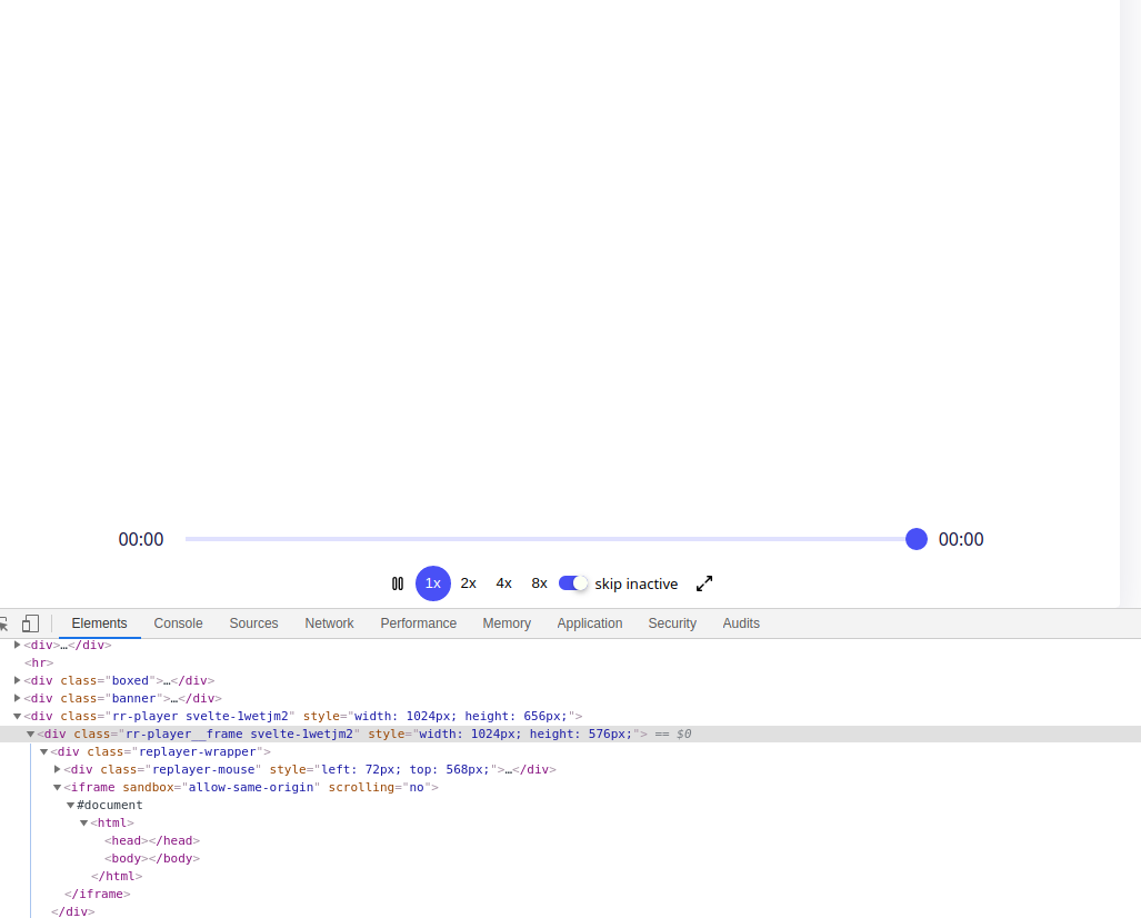 RrwebPlayer iframe does not reproduce site code · Issue #101 · rrweb-io/rrweb · GitHub