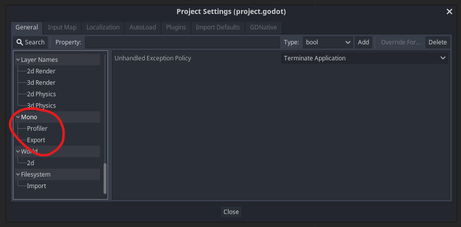 Godot 3.4.3+ is missing Mono "Wait For Debugger" options · Issue #61401 · godotengine/godot · GitHub