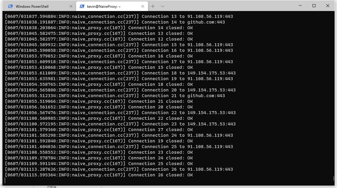 Pedding not work & there are lots of ERR_INVALID_ARGUMENT · Issue #81 · klzgrad/naiveproxy · GitHub