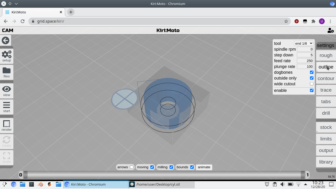 Kiri:moto - CNC - Outline operation - Outside only issue · Issue #103 · GridSpace/grid-apps · GitHub