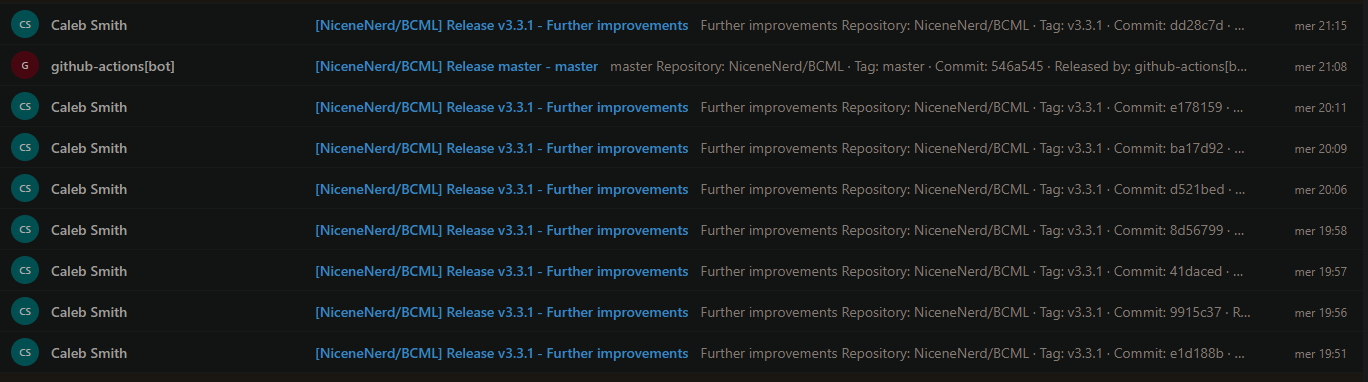 CI triggers mail notification multiple times · Issue #110 · NiceneNerd/BCML · GitHub