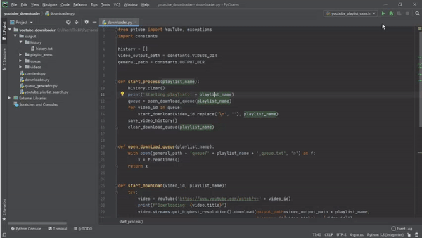 GitHub - rafaelchagas9/Youtube-Playlist-Downloader