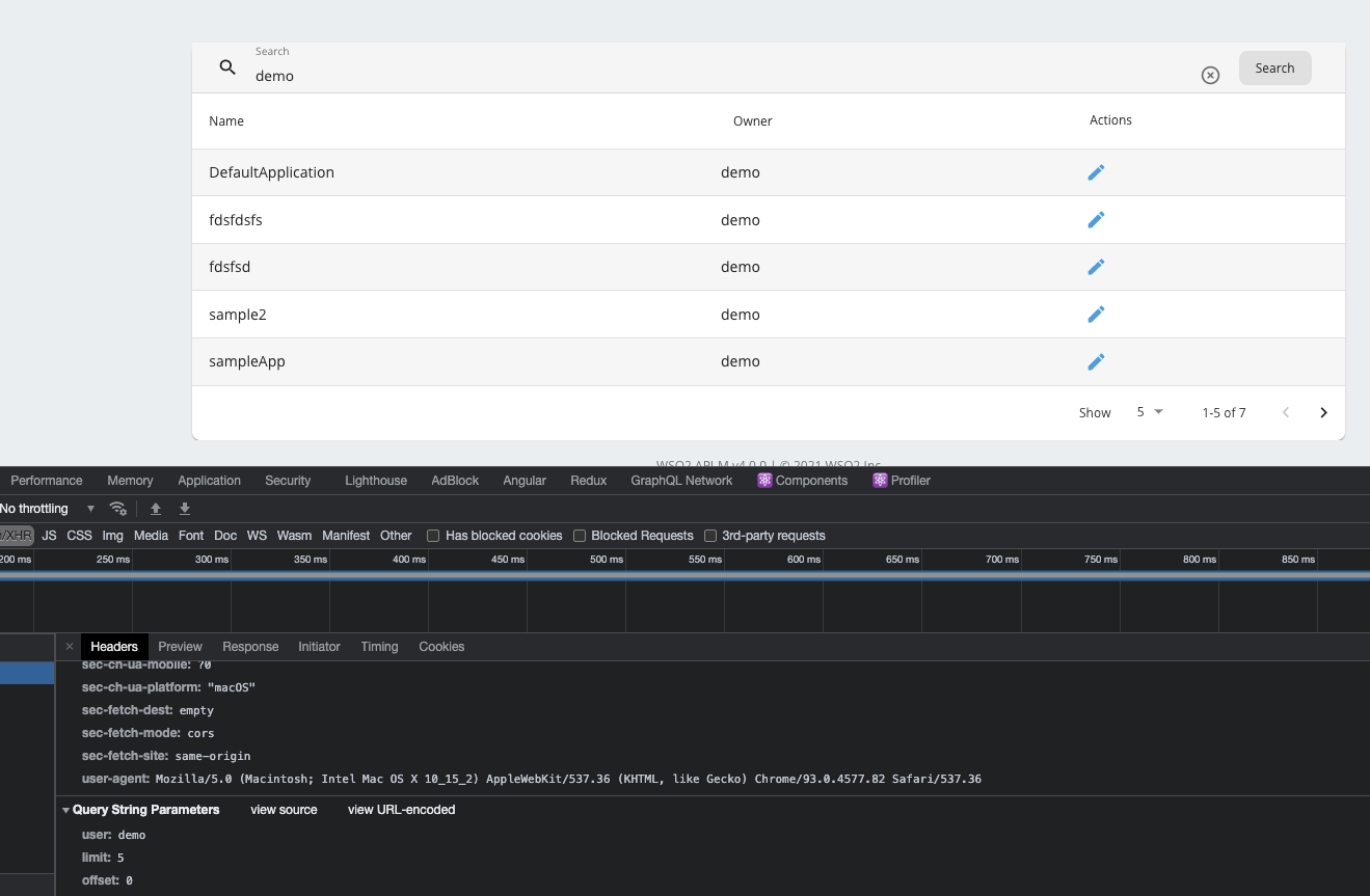 Improve admin portal applications search · Issue #11732 · wso2/product-apim · GitHub