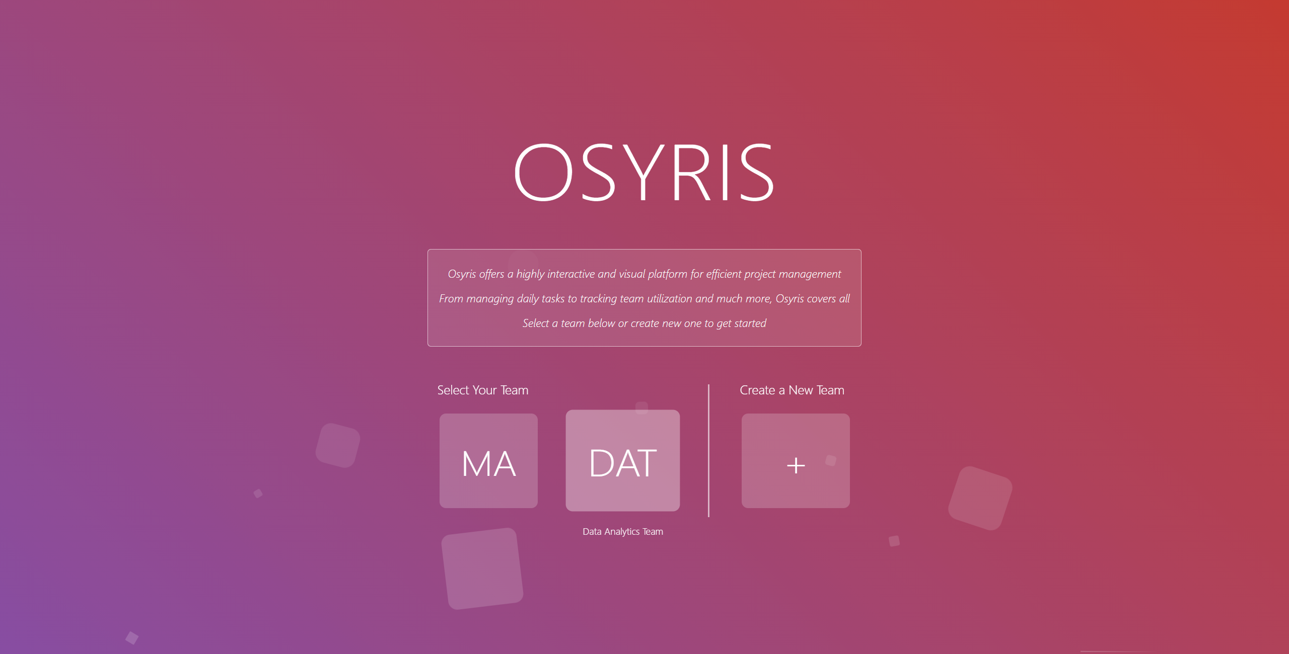 GitHub - prash1410/osyris: A project management tool built on ReactJS and a tiny Python Flask ...