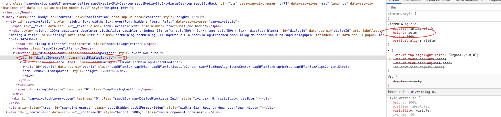 Dialog - sap.m.VBox/sap.m.FlexBox - it is not possible vertical align ...