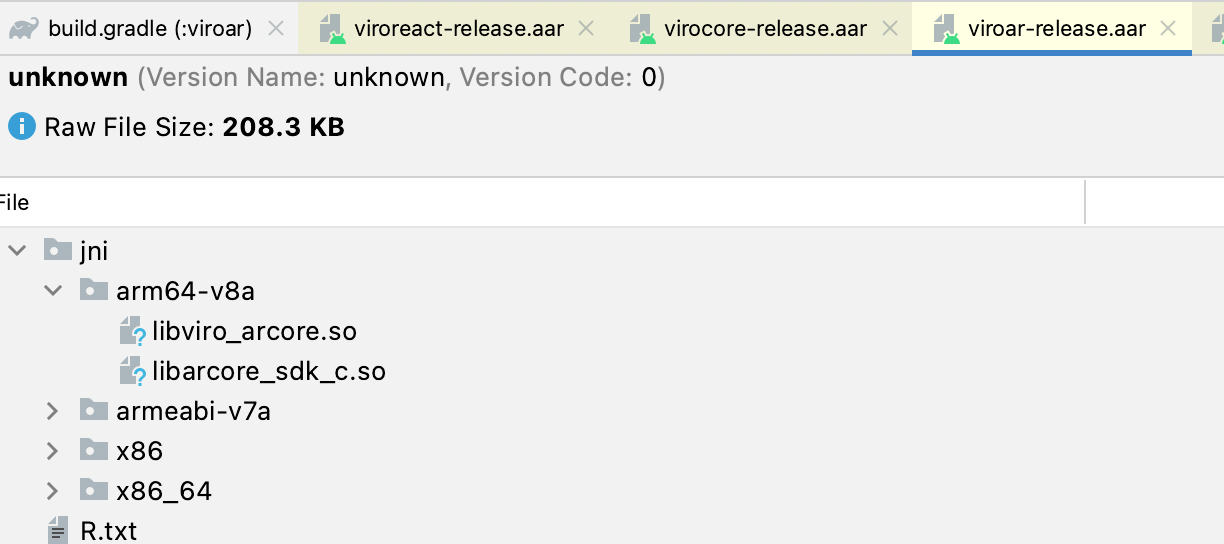 library "libviro_arcore.so" not found · Issue #74 · ReactVision/virocore · GitHub