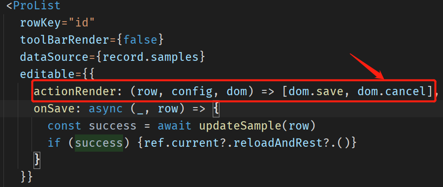 🐛[BUG]pro-list -> editable -> actionRender -> dom.cancel 没有key · Issue #2763 · ant-design/pro ...