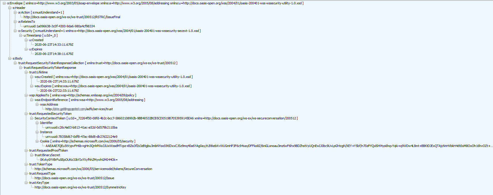 Connection with Home Realm Url fails although Fiddler trace shows successful authentication ...