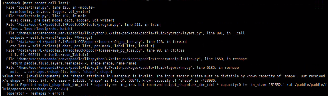 PGNet的ctcloss计算模块出错 · Issue #2712 · PaddlePaddle/PaddleOCR · GitHub