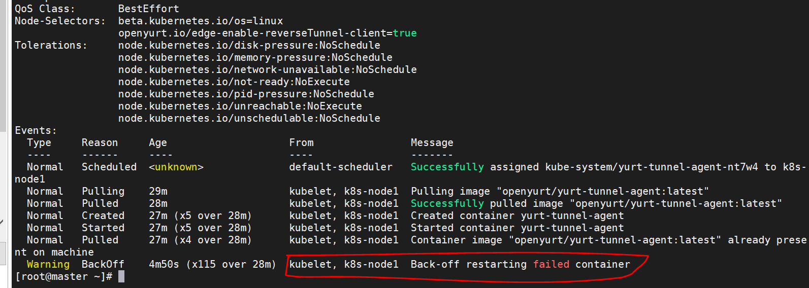 Error report in creating pod of yurt tunnel agent · Issue #262 · openyurtio/openyurt · GitHub