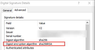 Use RSA as digest encryption algorithm instead of sha256RSA · Issue #95 · ebourg/jsign · GitHub