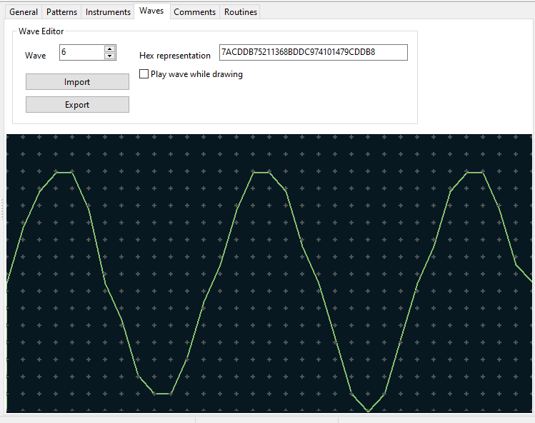 Displaying grid in waveform hand draw view · Issue #122 · SuperDisk/hUGETracker · GitHub