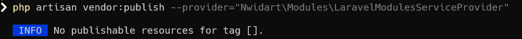 Publish The Configuration File Issue · Issue 1570 · Nwidart Laravel Modules · Github