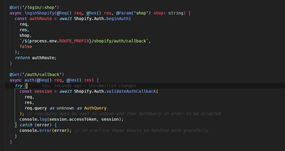 Error With Shopify Auth Callback Cookienotfound Error Cannot Complete Oauth Process · Issue