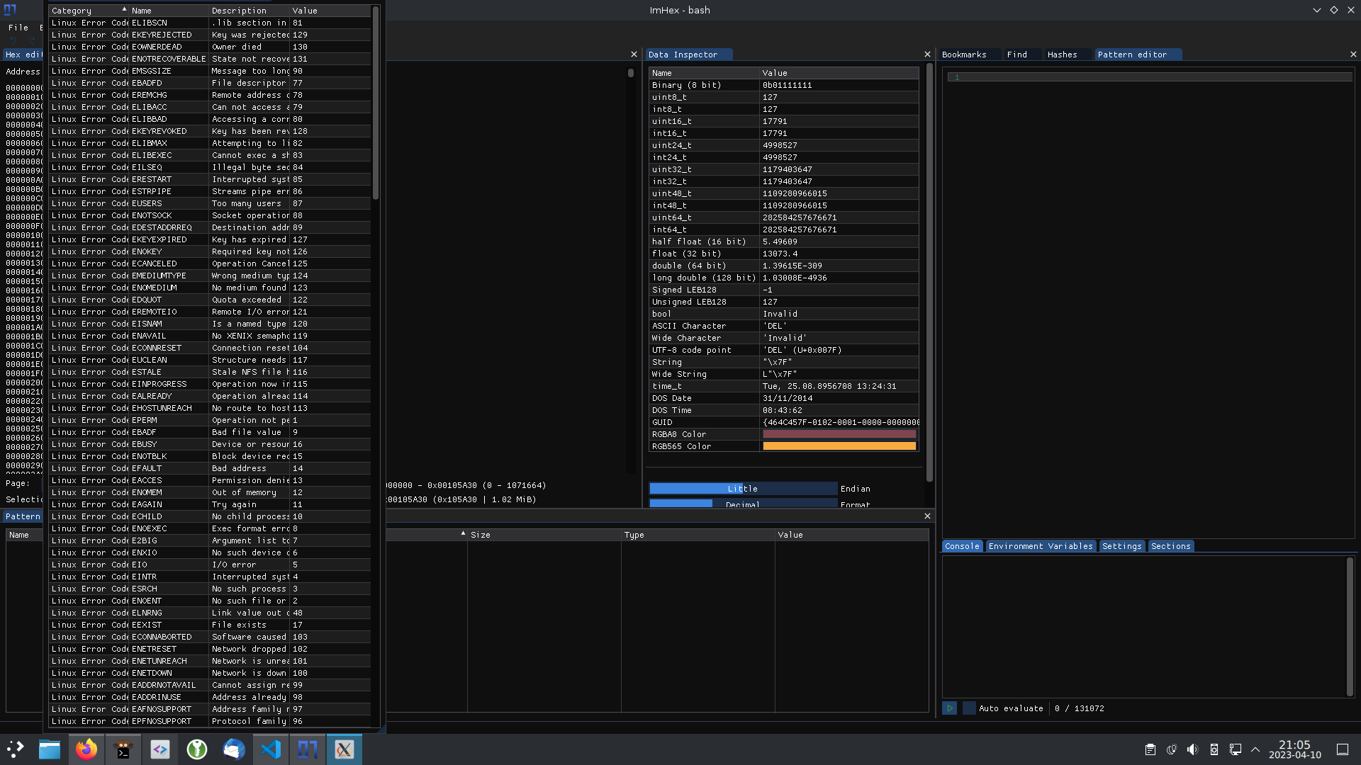 [Bug] The "constants" window opens up unusably tall (both top and bottom are off the screen ...