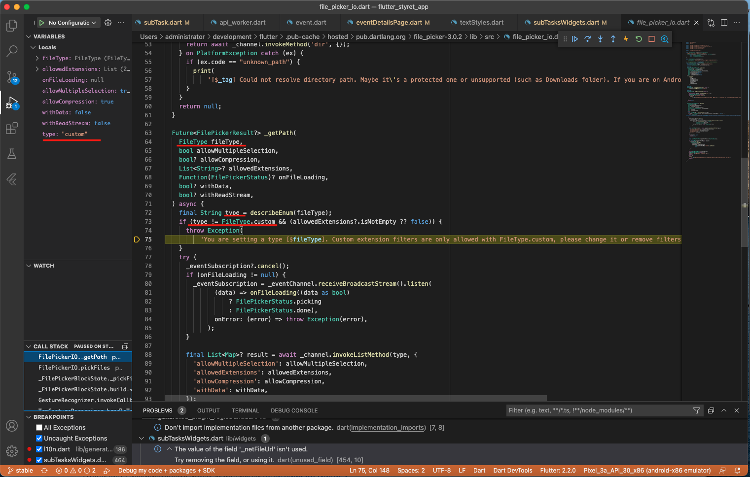 Bug with FileType.custom doesn't allow to set allowedExtensions · Issue #725 · miguelpruivo ...
