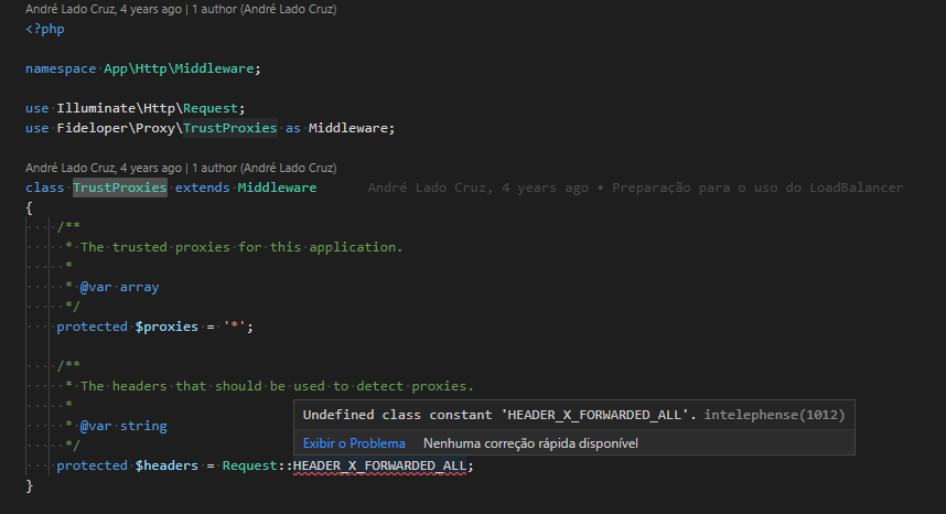 Header X Forwarded All Is Deprecated Trustproxies · Issue 35700 · Laravel Framework · Github