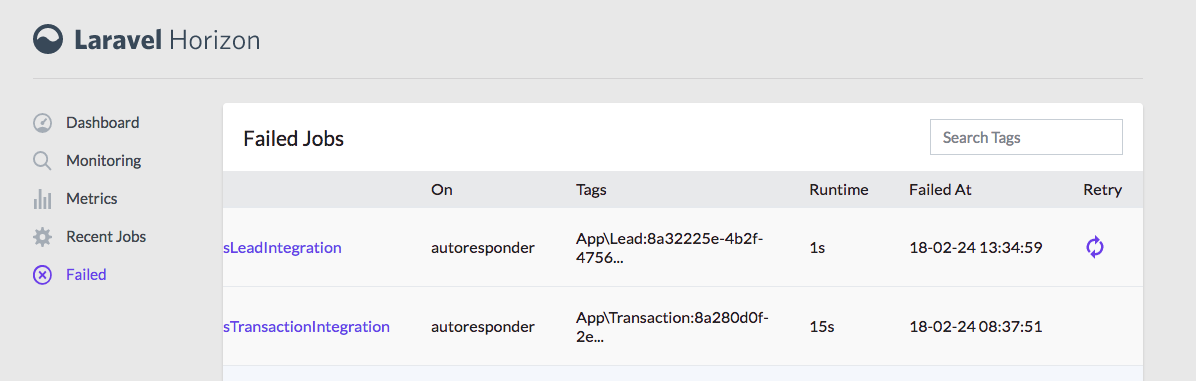 Empty Failed Job Detail · Issue #301 · laravel/horizon · GitHub