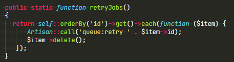 queue:retry {jobId} command not removing failed job from failed_jobs ...