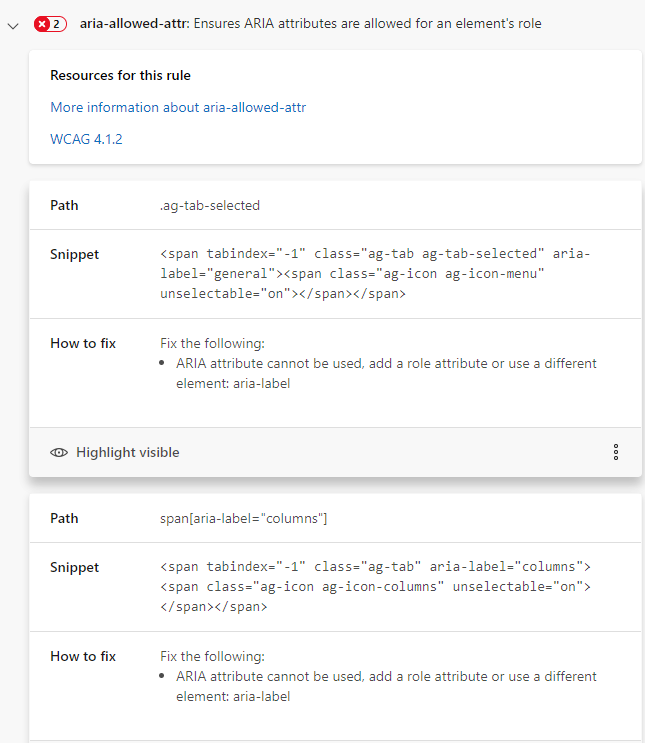 Accessibility bug: Ensures ARIA attributes are allowed for an element's ...