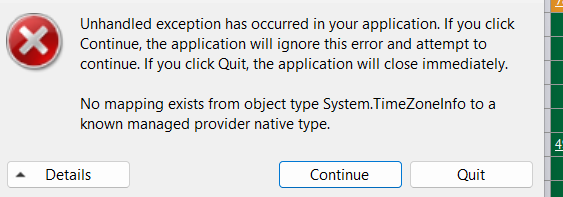 Error saving timezones or switching themes after changing timezone · Issue #704 · trimble-oss ...