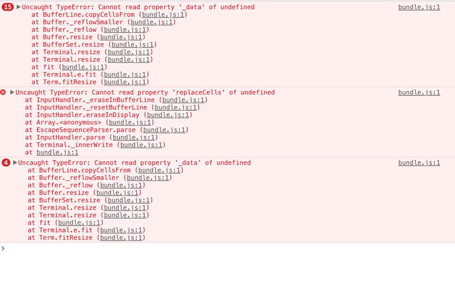 Resizing terminal window smaller is causing errors / crash · Issue #5409 · vercel/hyper · GitHub