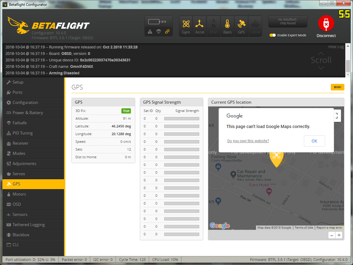Google MAPs load issue · Issue #1209 · betaflight/betaflight-configurator · GitHub