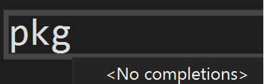 Autocompletion dialogue automatically shows "no completions" when completions are possible ...