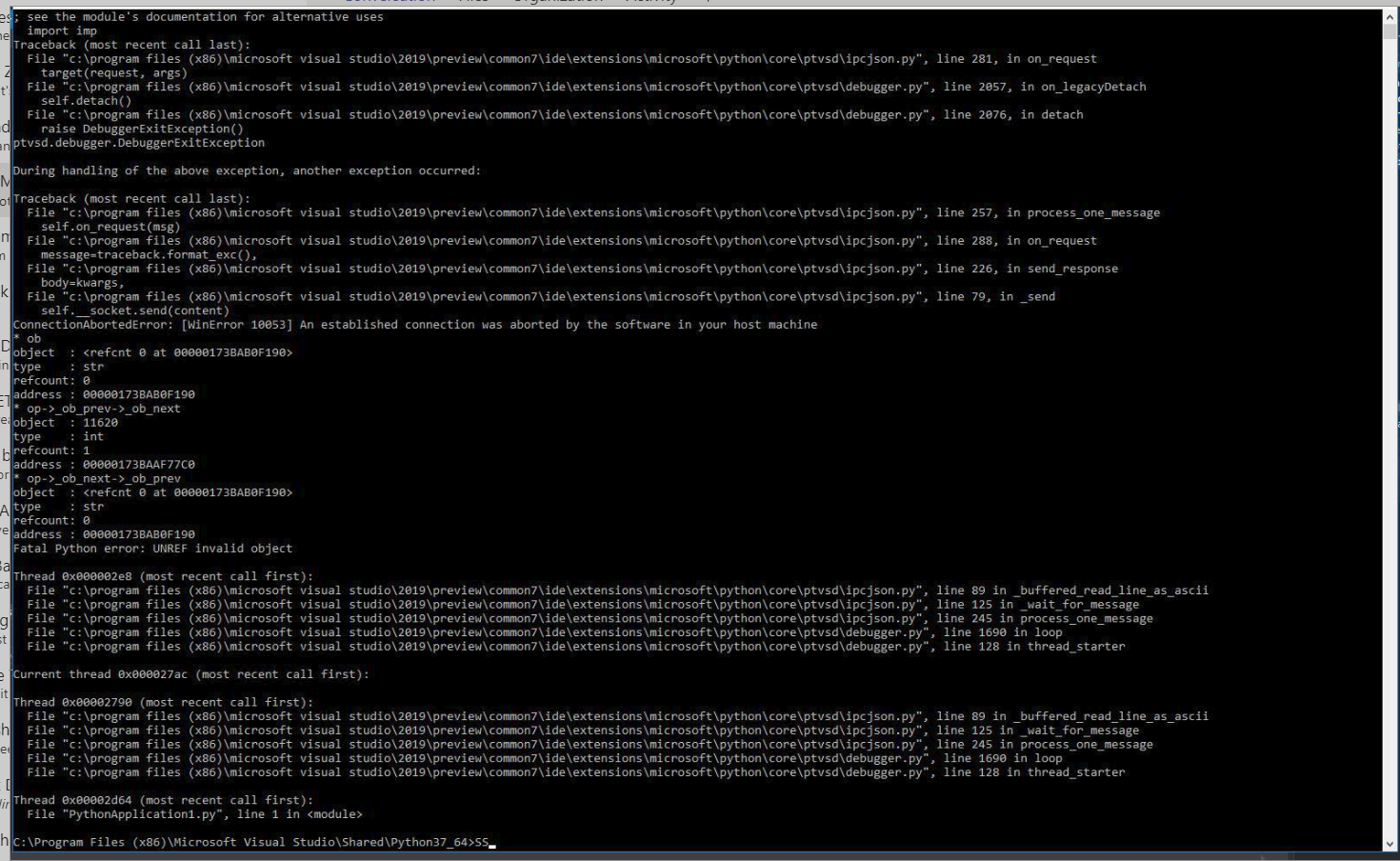 Attach to debug (legacy) does not work for debug python · Issue #5295 · microsoft/PTVS · GitHub