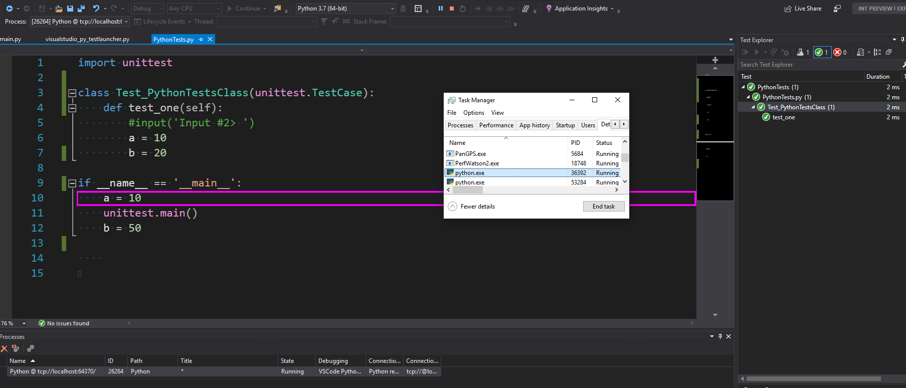Debugger Continues To Debug After Program End · Issue 1553 · Microsoftptvsd · Github