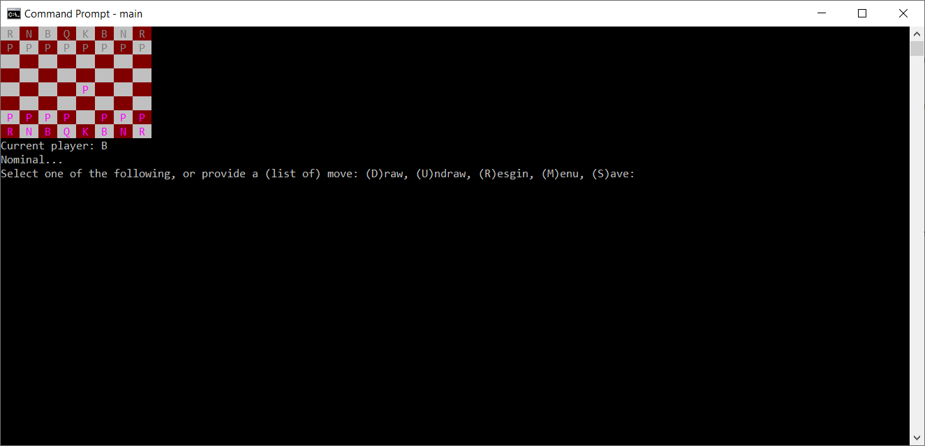 Github Itsjameslockwoodcmd Chess An Object Oriented Command Line Chess Program With Several 