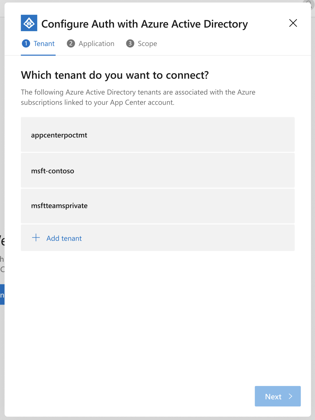 Enable developers to connect their Active Azure Directory to Auth ...