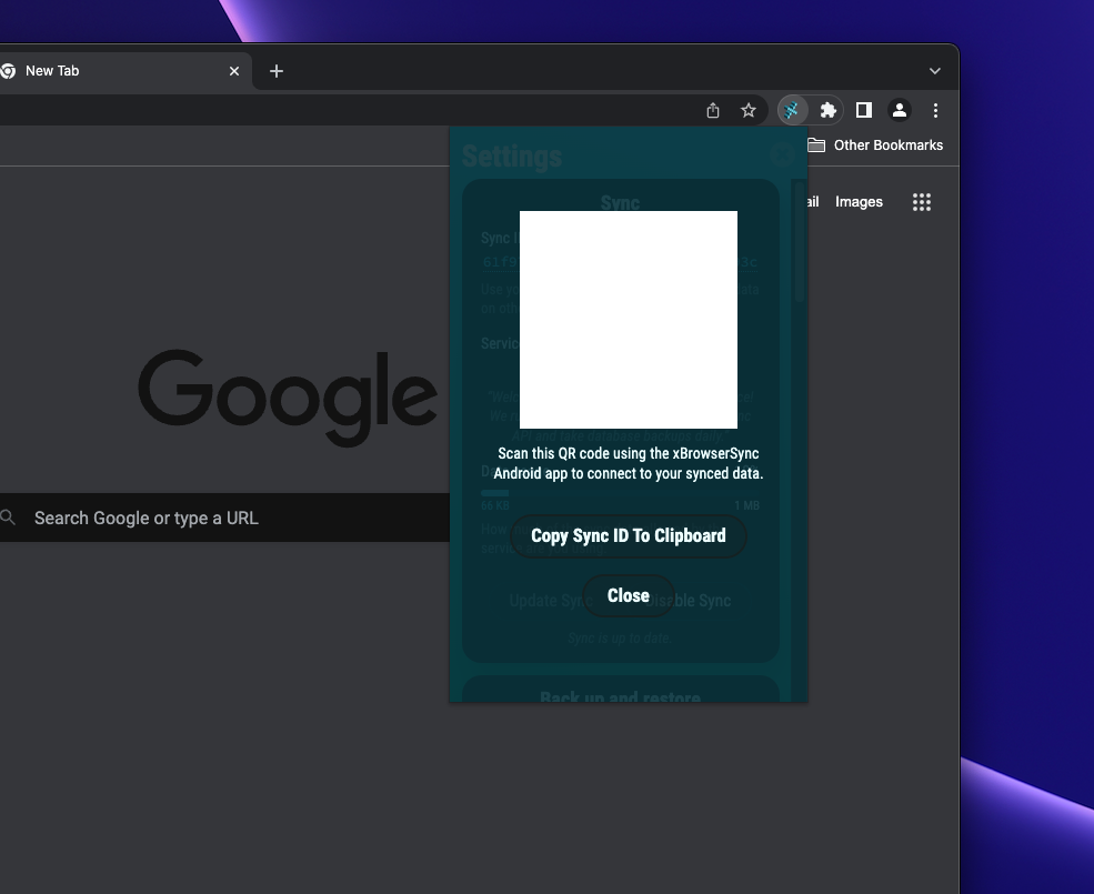 No qr code displayed when clicking on sync idn · Issue #372 · xbrowsersync/app · GitHub