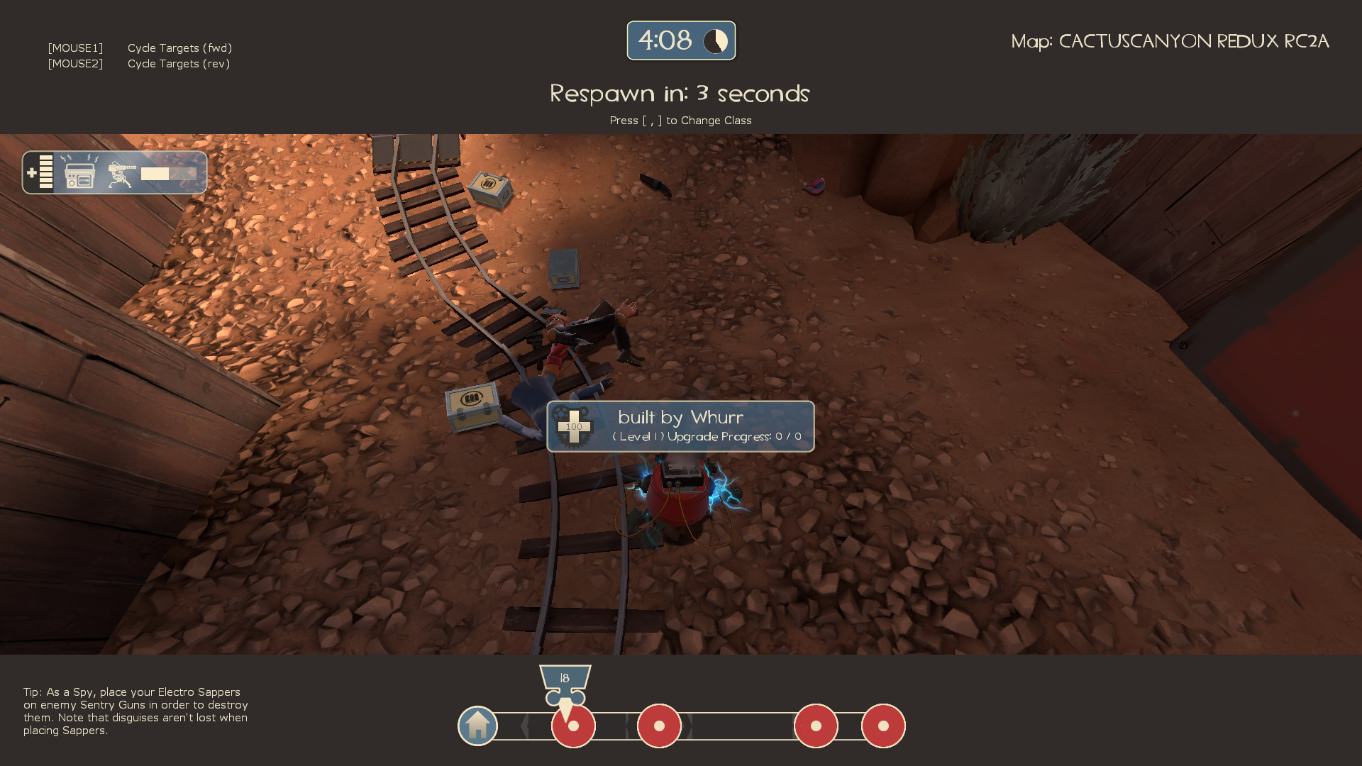 [TF2] You can spectate sappers placed on buildings/robots as spy if you ...