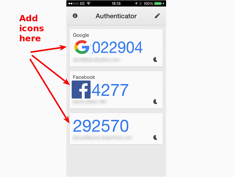Feature Request: Add brand icons beside each code for easy ...