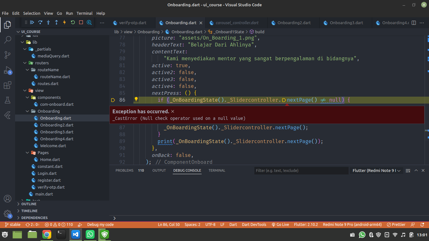 NEED HELP!!! Null check error, when i used Controller Next Page / Manualy Slide Page · Issue ...