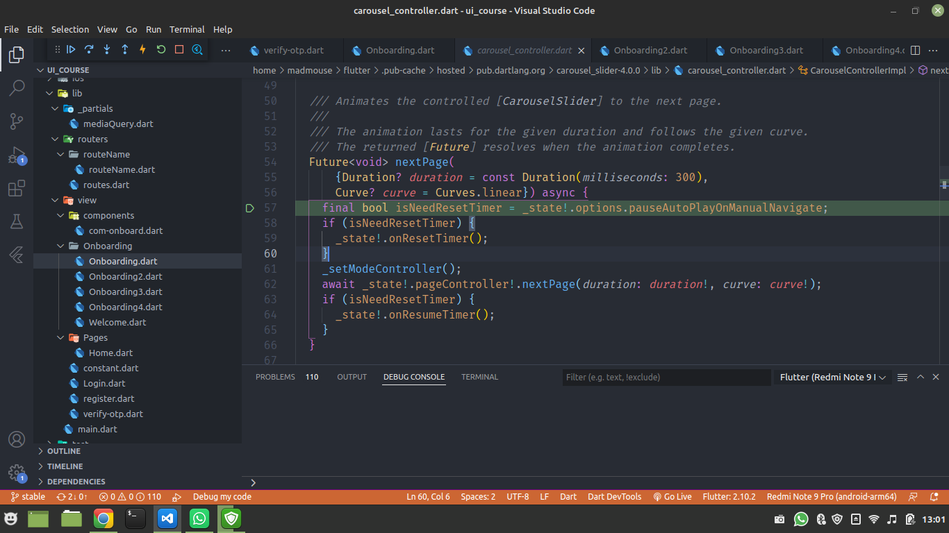 NEED HELP!!! Null check error, when i used Controller Next Page / Manualy Slide Page · Issue ...