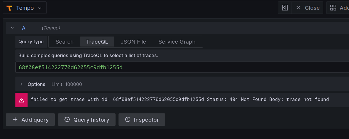 TraceID listed in server logs cannot be found in Grafana Tempo · Issue #594 · huggingface/text ...