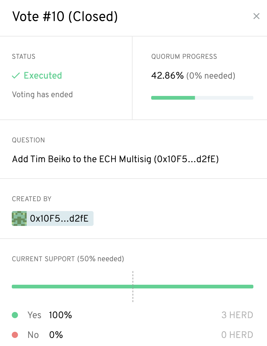 Add Tim Beiko to ECH Multisig · Issue #93 · ethcatherders/PM · GitHub