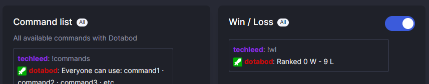 [Suggestion] Please, make !commands chat-command to be toggleable as all other commands are ...