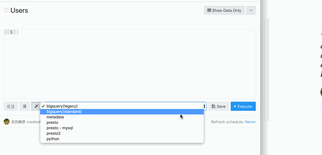 DataSource is not displayed properly in schema browser when changing · Issue #3090 · getredash ...