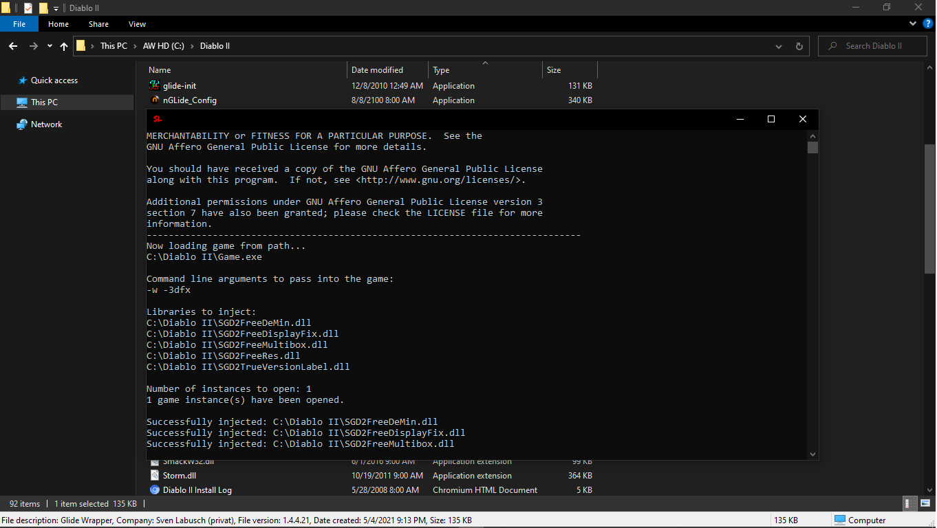 Some Glide3x.dll not working using current version v3.0.2.0 · Issue #38 · mir-diablo-ii-tools ...