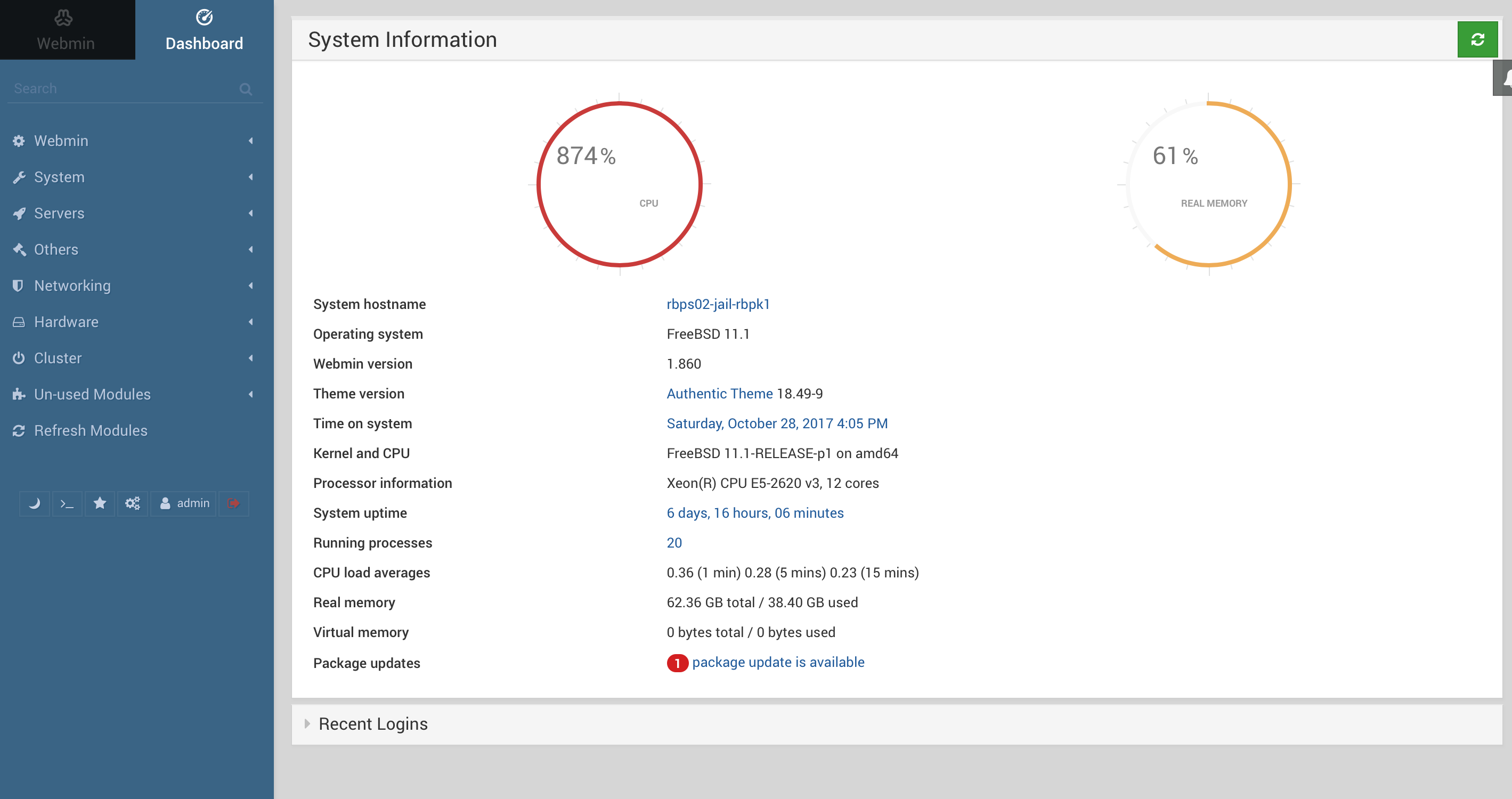 Freebsd CPU info · Issue #498 · webmin/webmin · GitHub