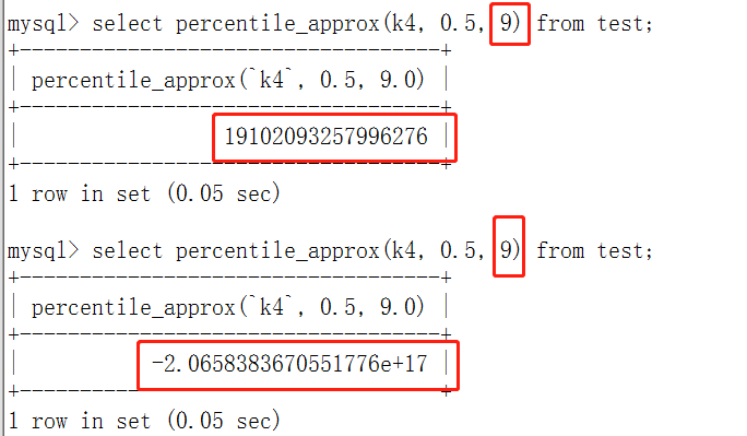 when the tdigest compression param for pencentile_approx is small，such as 1-100，the result will ...
