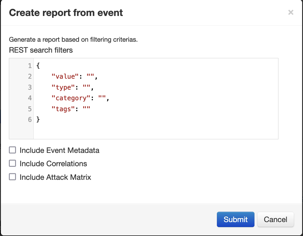 Feature Request: Adding templating to event report · Issue #8621 · MISP/MISP · GitHub