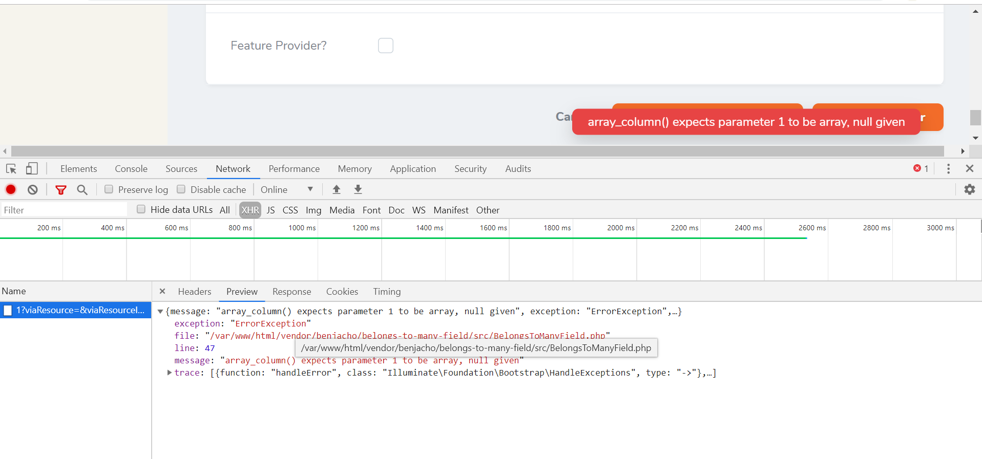 Error on "optional" field. · Issue #11 · Benjacho/belongs-to-many-field-nova · GitHub