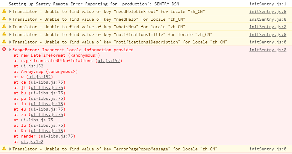 Bug of new version which caused by can't find the zh_CN locale, Incorrect locale information ...