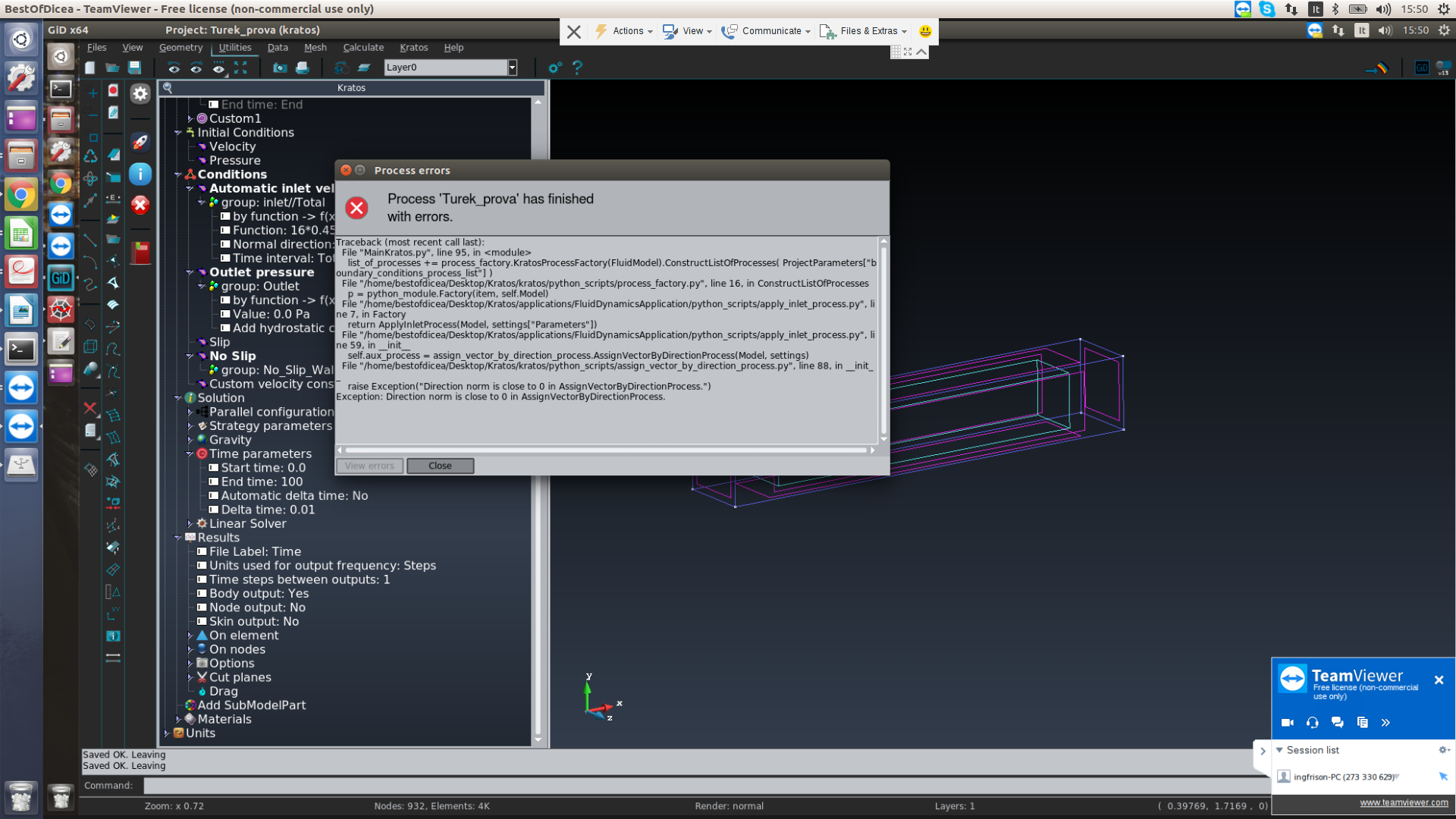 Issue with 3D CFD Benchmark (Turek) · Issue #1148 · KratosMultiphysics/Kratos · GitHub