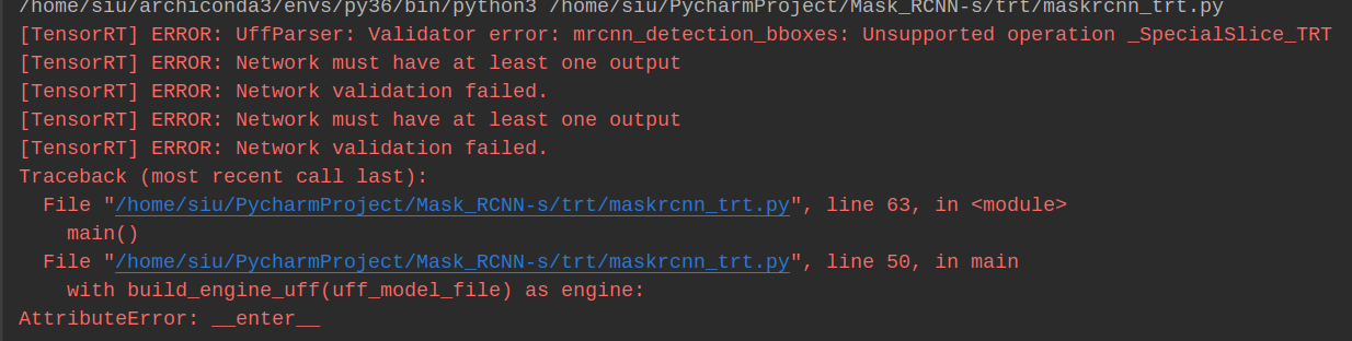 [TRT] UffParser: Validator error: mrcnn_detection_bboxes: Unsupported operation _SpecialSlice ...