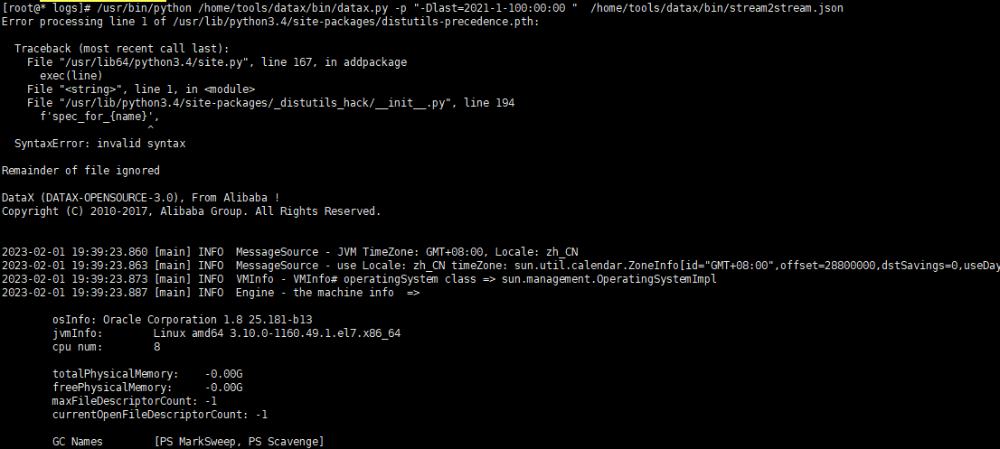 Bug Datax Task Datax Task Error On Version 310 · Issue 13492 